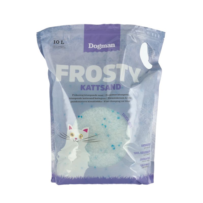 kattestrø: Kattesand: Frosty perler - I Love Dogs.no
